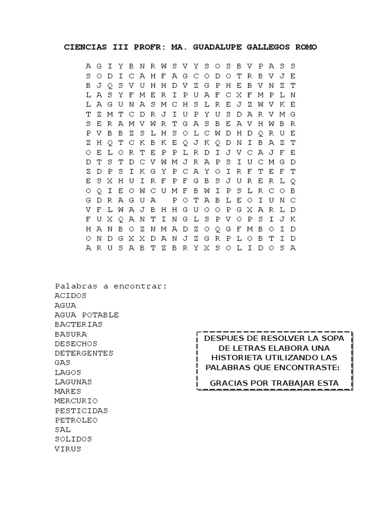 Sopa de La Contaminacion Del Agua | PDF