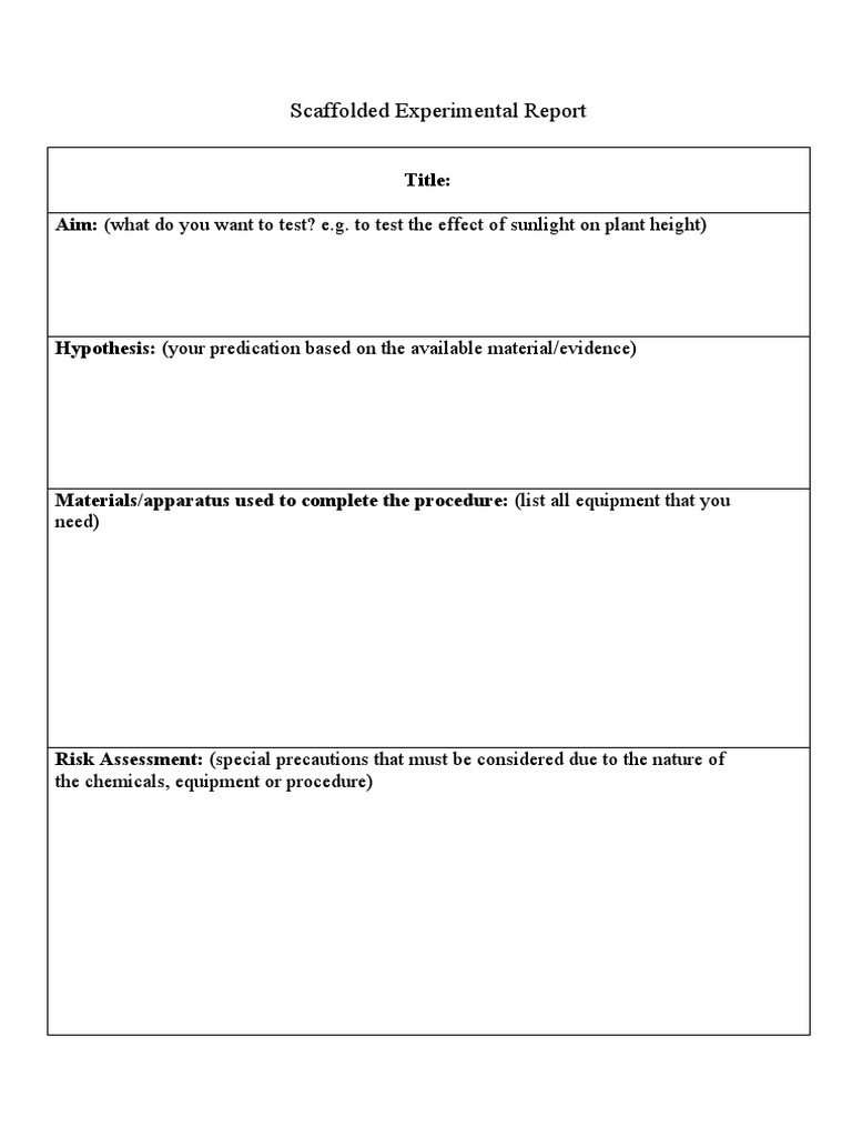 Hydrogen Pop Test Experiment Report | PDF | Experiment | Hypothesis
