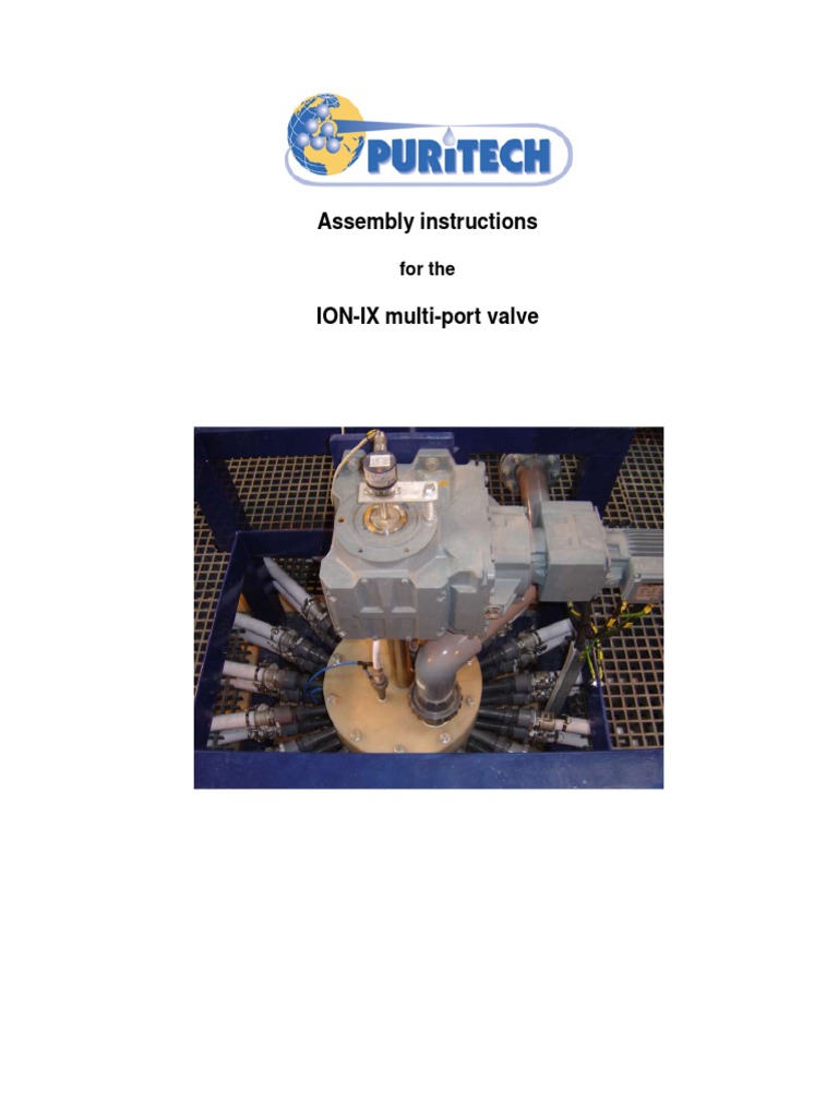 ION-IX Valve Assembly Guide | PDF | Valve | Pipe (Fluid Conveyance)