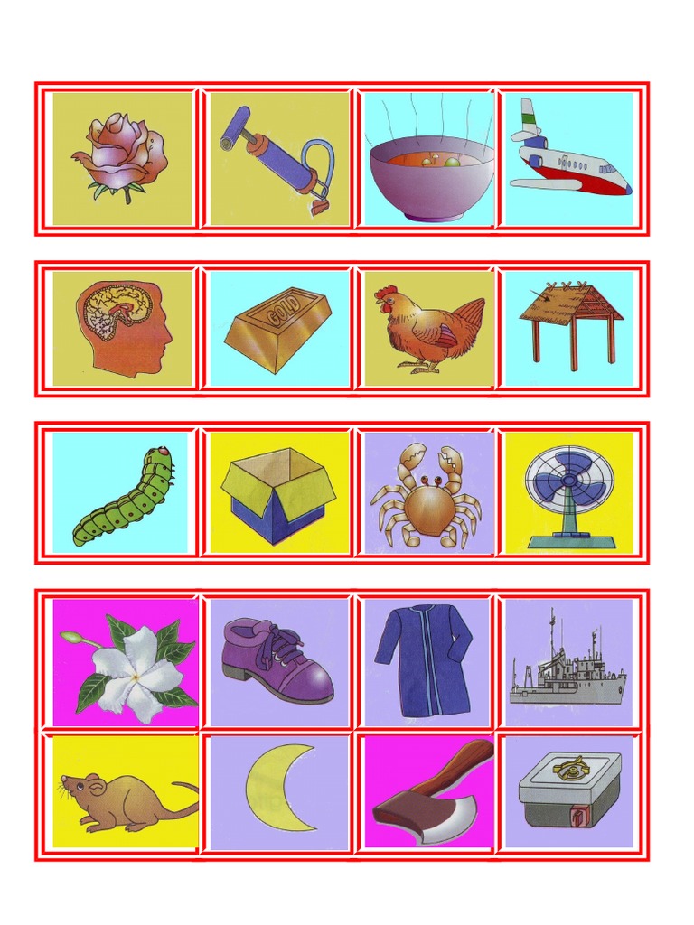 Rangkai Kata Vs Gambar | PDF