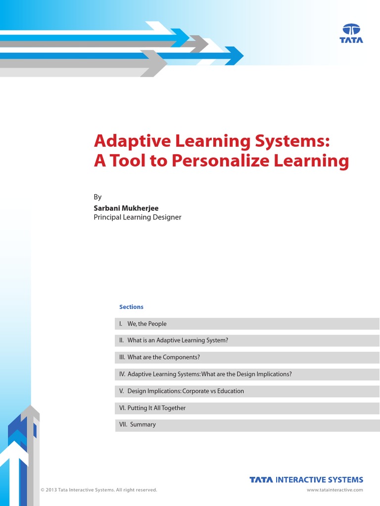 Adaptive Learning Systems: A Tool to Personalize Learning ...