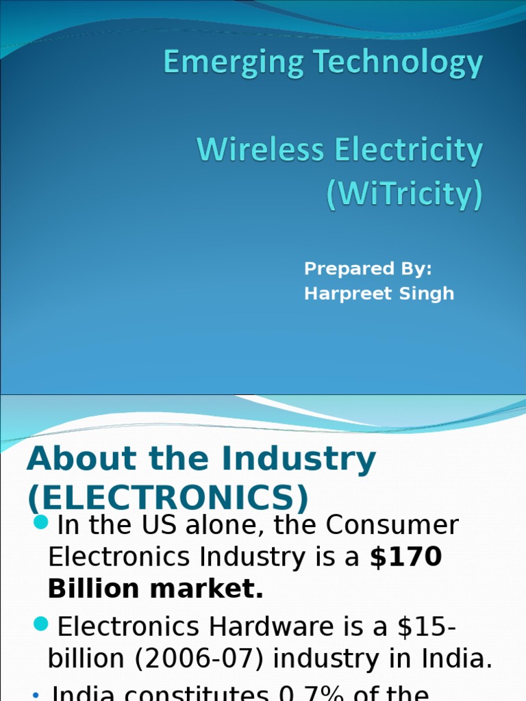 Wireless Electricity | PDF | Wireless | Electromagnetism