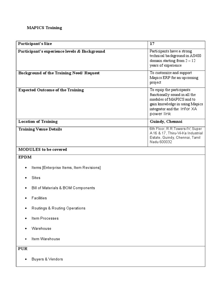 MAPICS TrainingMLM | PDF | Enterprise Resource Planning | Inventory