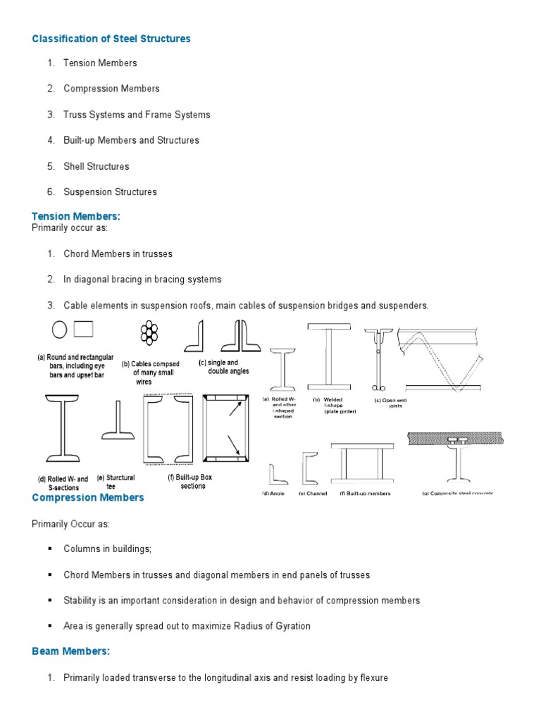 Classification of Steel Structures | PDF