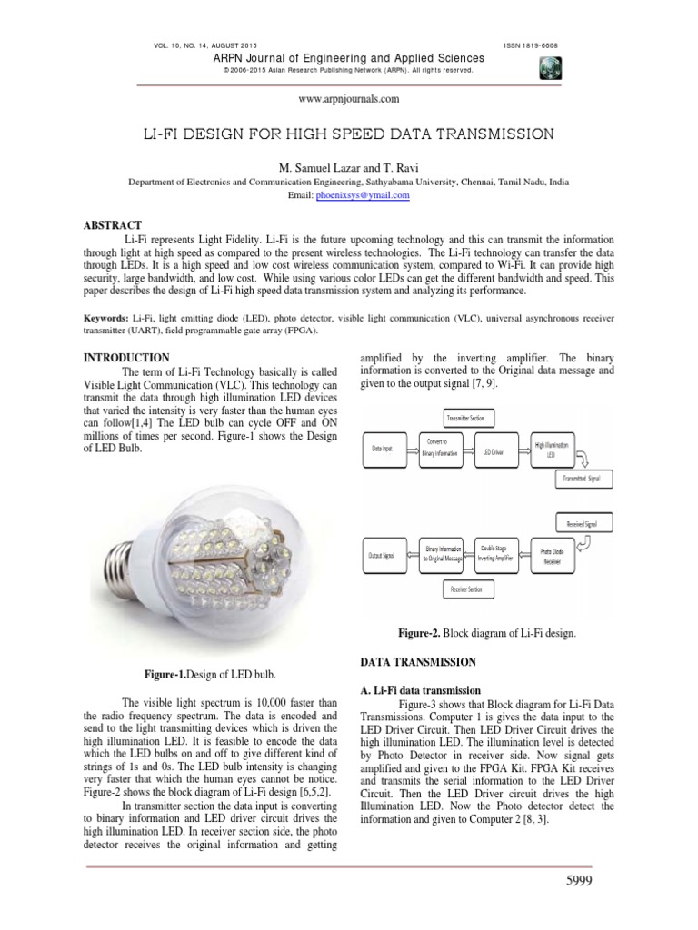 Lifi PDF | PDF | Light Emitting Diode | Electronic Circuits