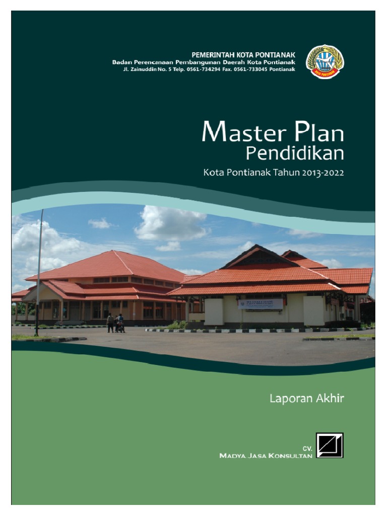 Masterplan Pendidikan Kota Pontianak | PDF