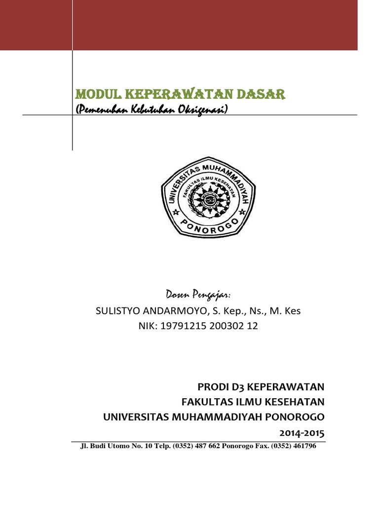Modul - KDM (Oksigenasi) - Lengkap PDF | PDF