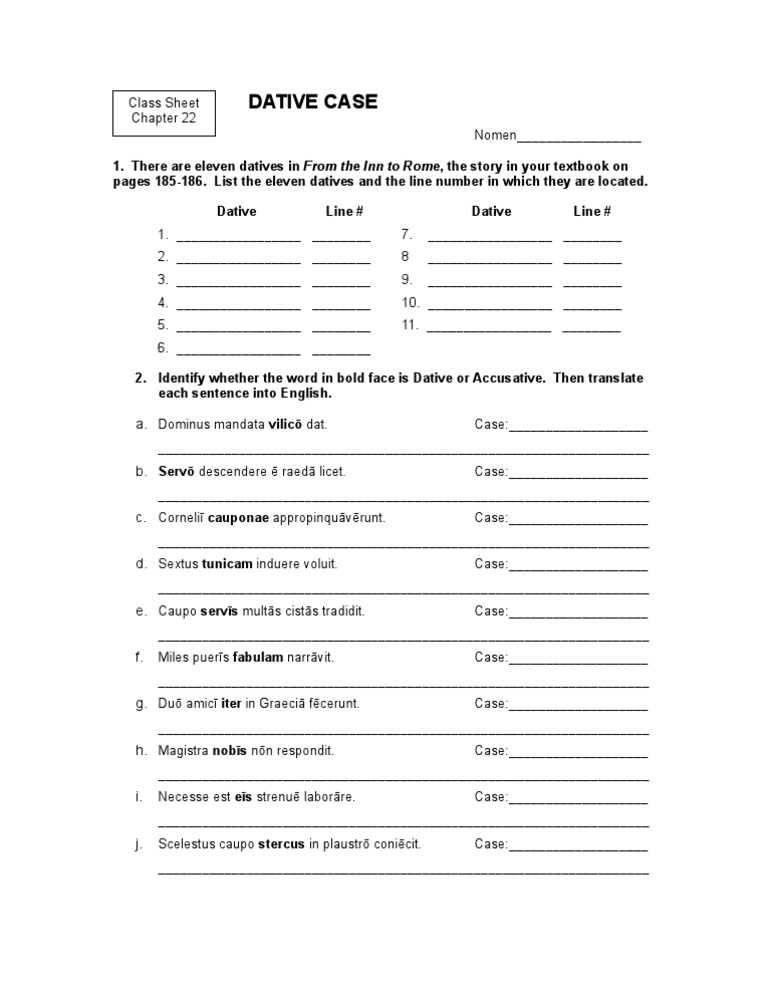 22 Dative Case | PDF | Semantics | Syntax