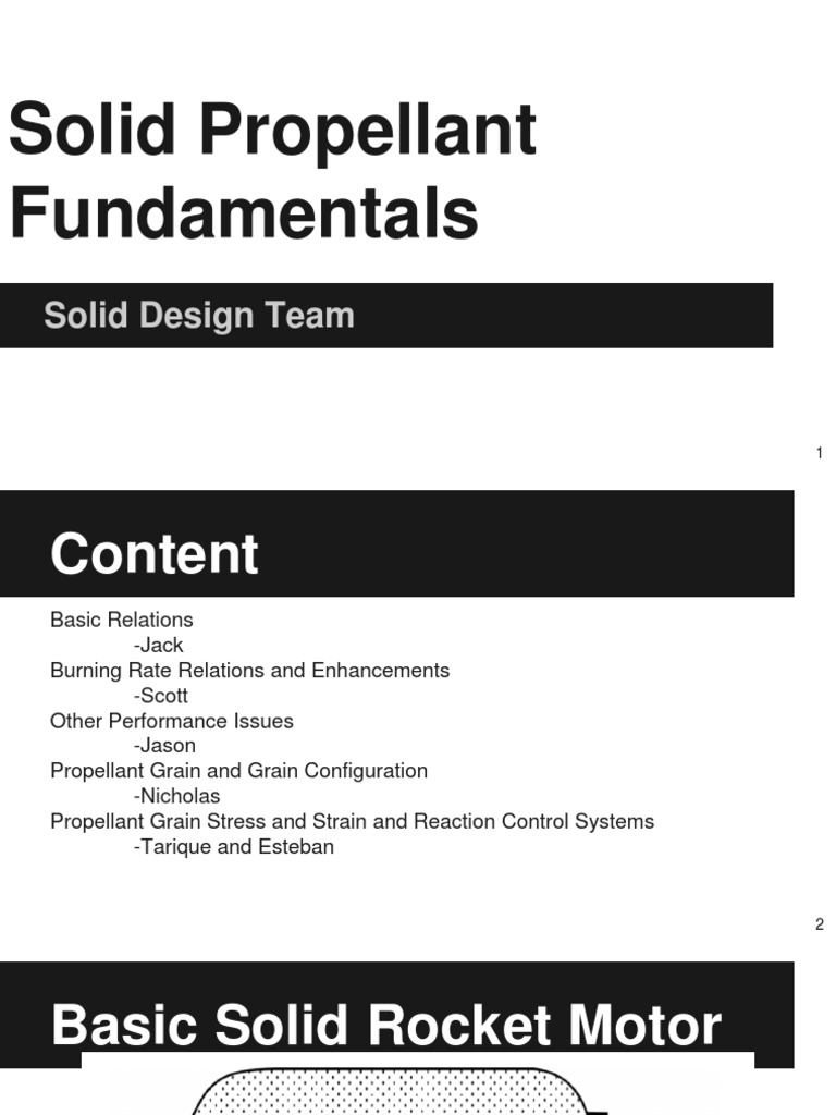 Solid Propellant Fundamentals | PDF | Rocket Propellant | Rocket