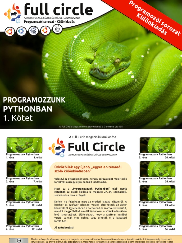 Programozzunk Pythonban 1 PDF | PDF