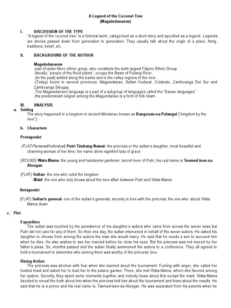 A Legend of The Coconut Tree | PDF