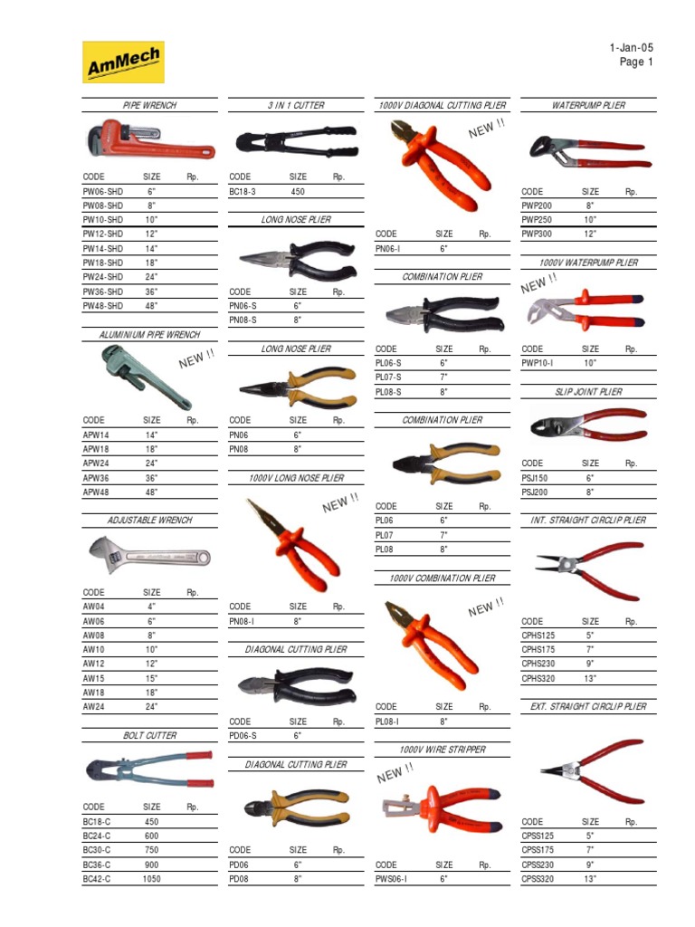 AmMech Catalog2005 PDF | PDF | Tools | Manufactured Goods