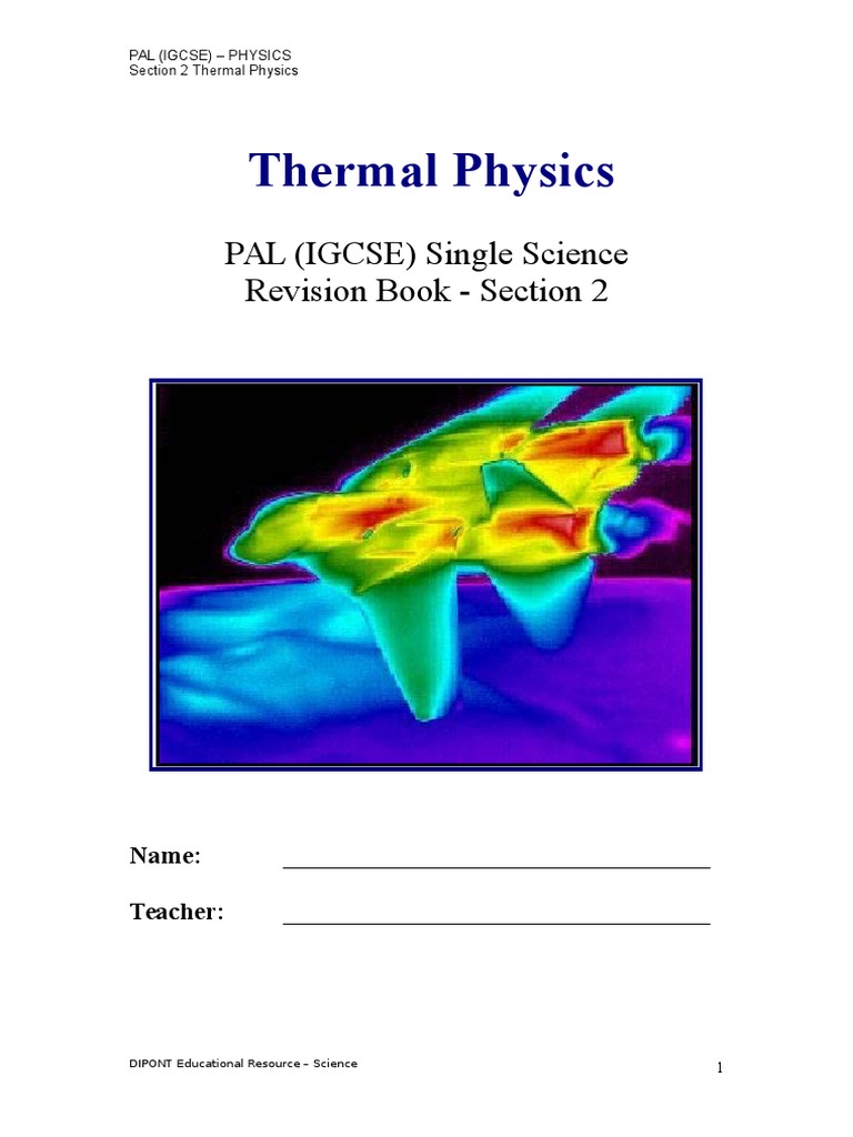 Section 2 - Thermal Physics | PDF | Gases | Latent Heat