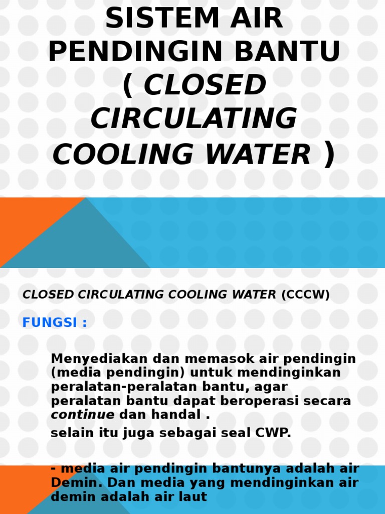 Sistem Air Pendingin Bantu 1 | PDF