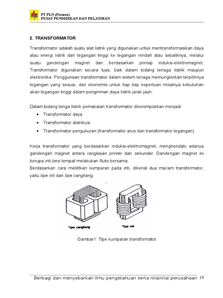 Transformator: Prinsip dan Aplikasi | PDF | Metode & Bahan Ajar | Sains & Matematika