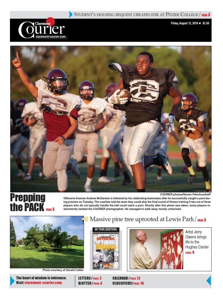 Claremont COURIER 8-12-16 | PDF | Interfaith Dialogue | Campaign Finance