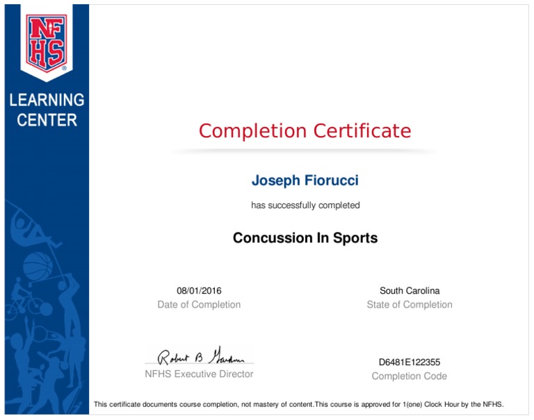 Coach Course Concussion | PDF