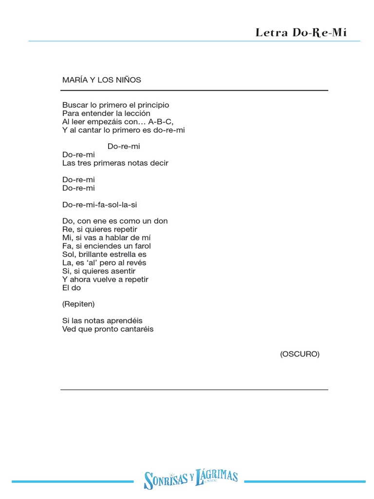 Letra de Do-Re-Mi | PDF | Artes del Lenguaje y Comunicación