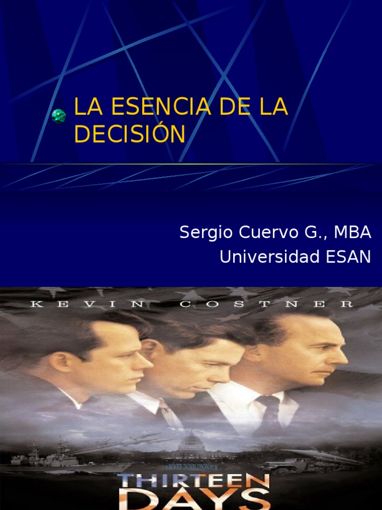 Los Modelos de Allison (Sesión 2) | PDF | Toma de decisiones ...