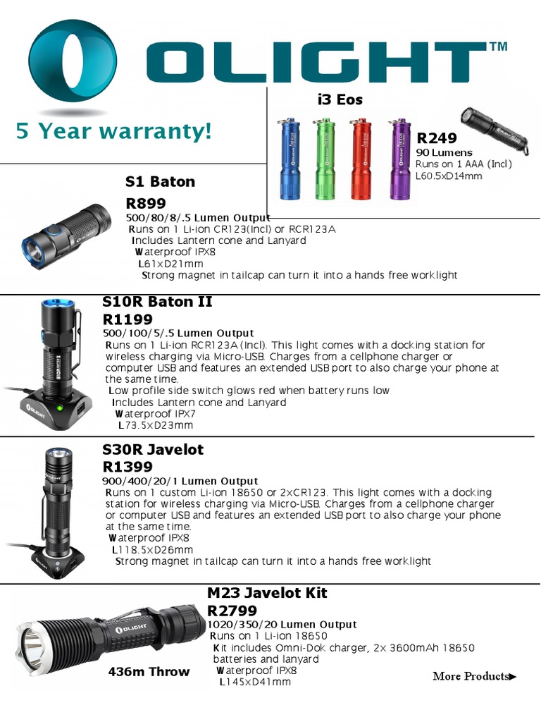 Olight Product Catalog Overview | PDF