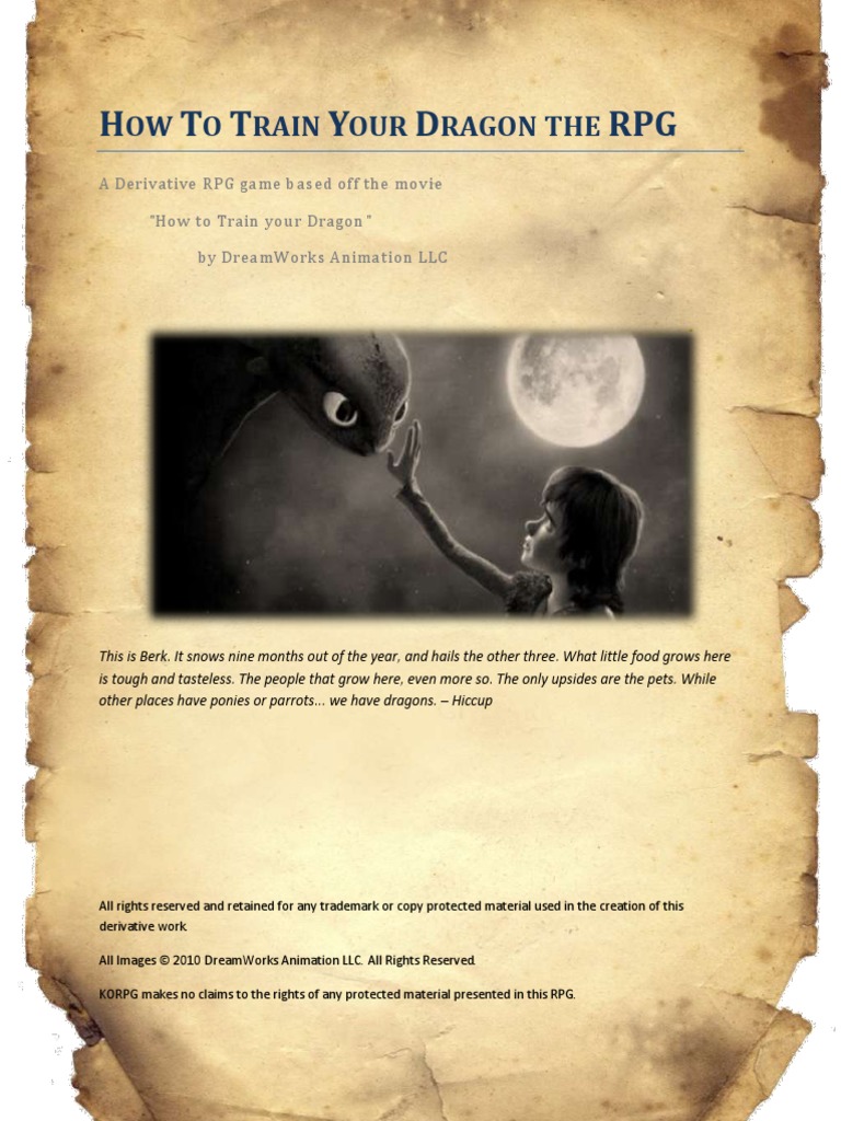 How To Train Your Dragon Role Playing Game | PDF | Leisure | Nature