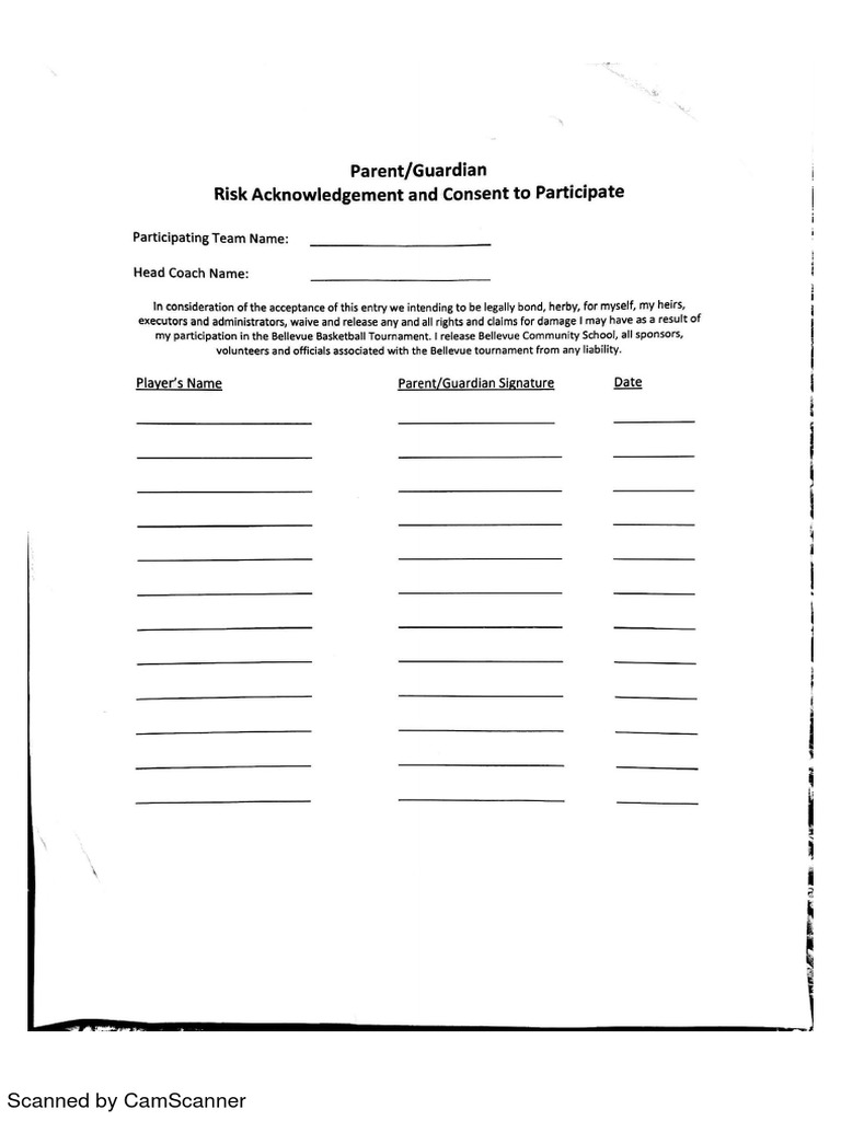 Risk Acknowledgement 1 | PDF