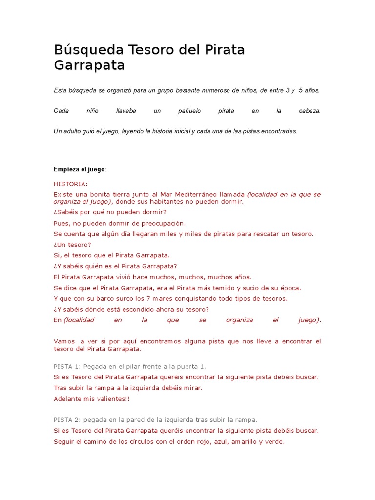 Búsqueda Tesoro | PDF | Piratería | Alimentos