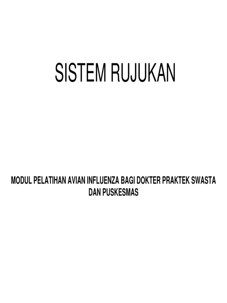 Sistem Rujukan | PDF