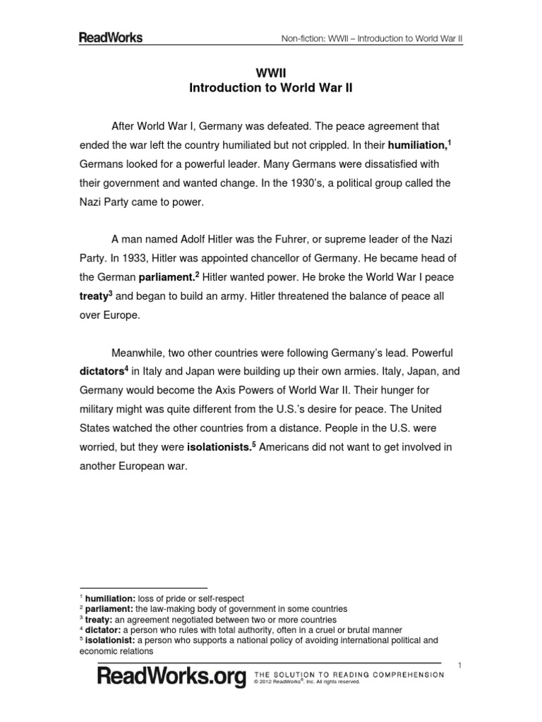 690 Wwii Introduction To World War II | PDF | World War II | Nazi Germany