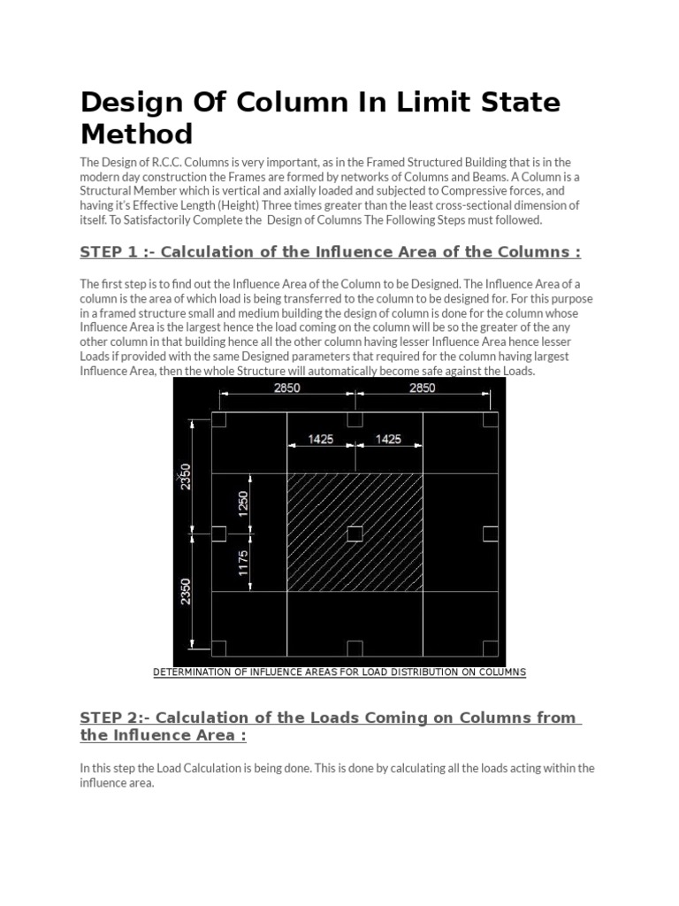 Design of Column in Limit State Method | PDF | Column | Buckling