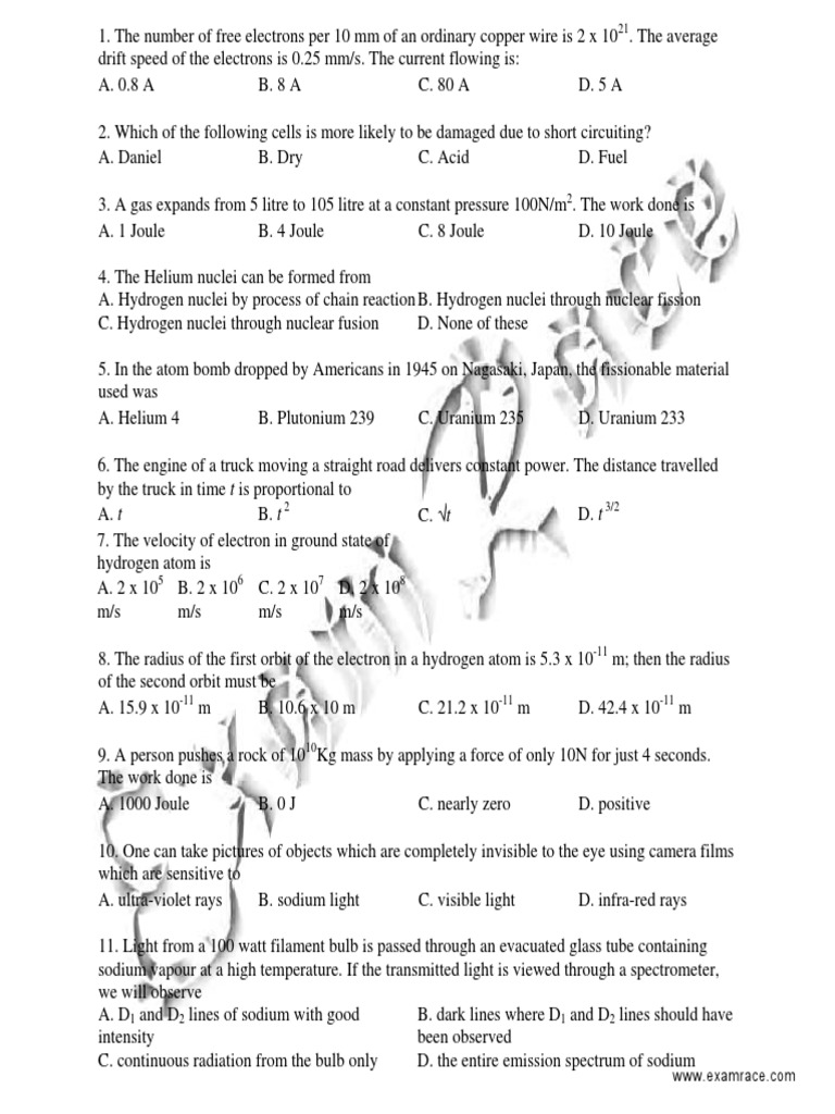 BITSAT Question Bank 1 PDF | PDF | Lens (Optics) | Electrical ...