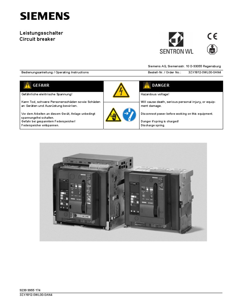Siemens 3WL ACB Manual