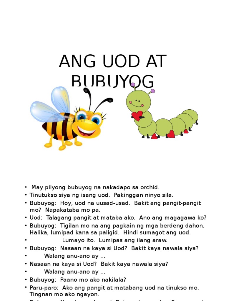 Ang Uod at Bubuyog | PDF