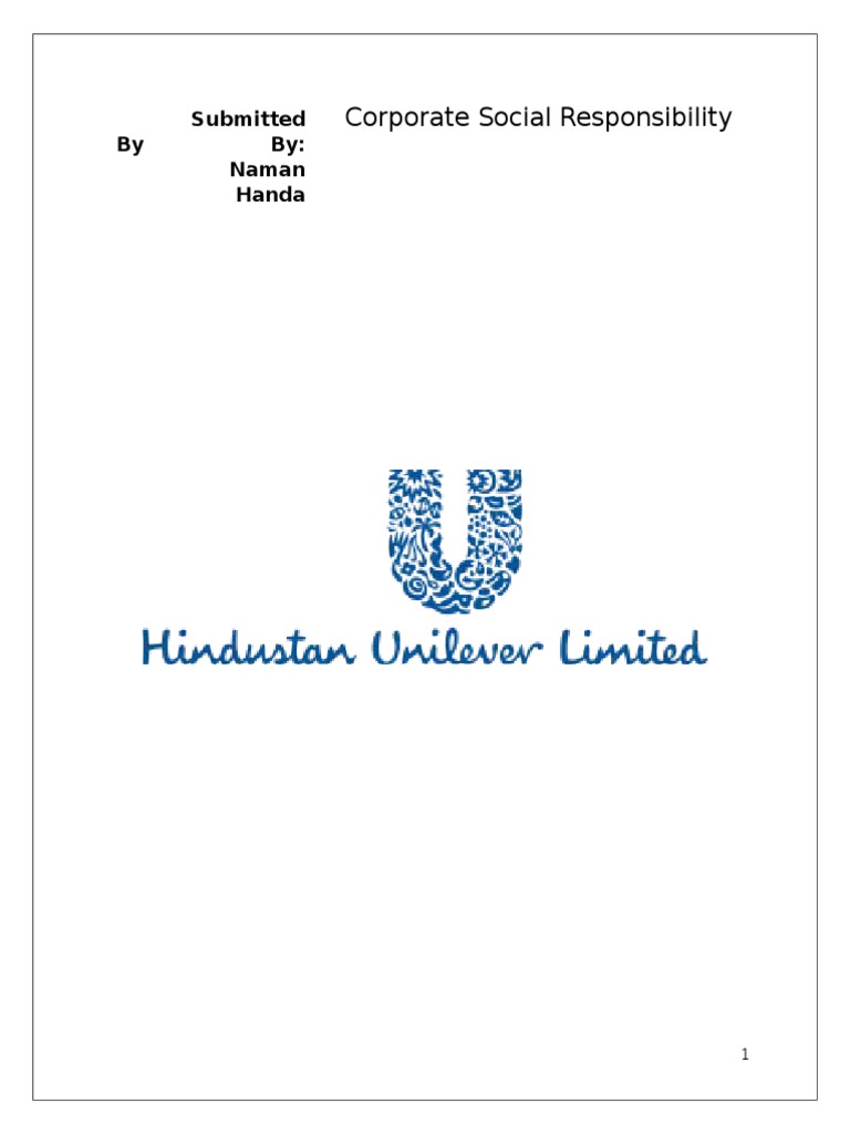 HUL's CSR and Hand-Washing Impact | PDF | Corporate Social ...