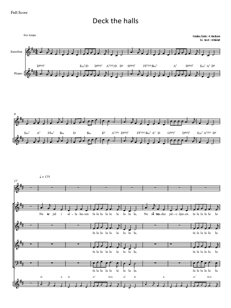 Deck The Halls Version 2 | PDF