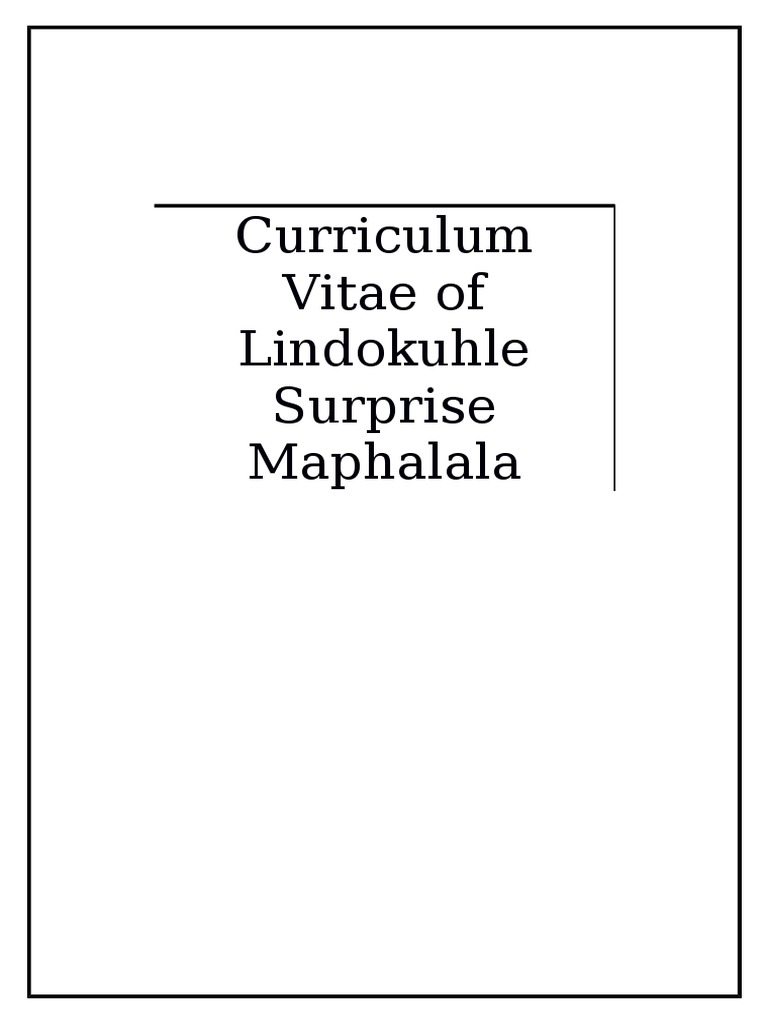 Curriculum Vitae | PDF