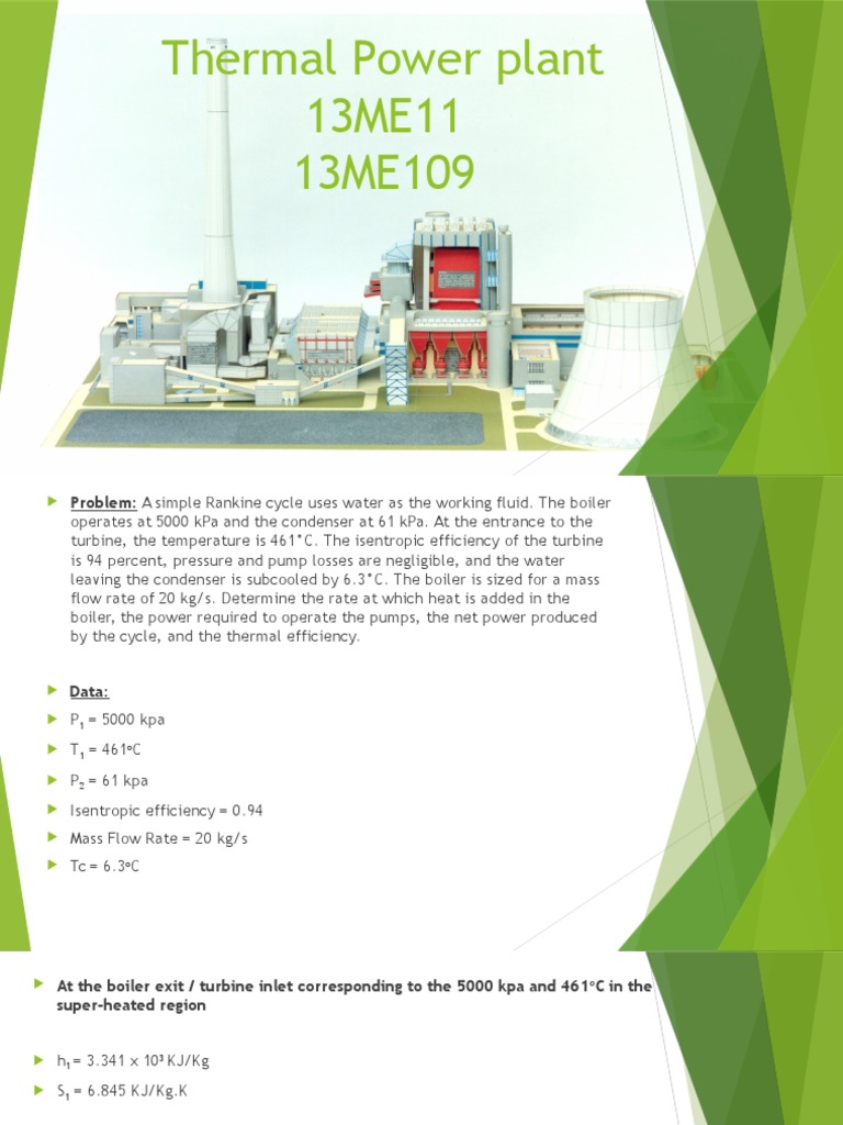 Thermal PP Presentation | PDF | Boiler | Energy Conversion
