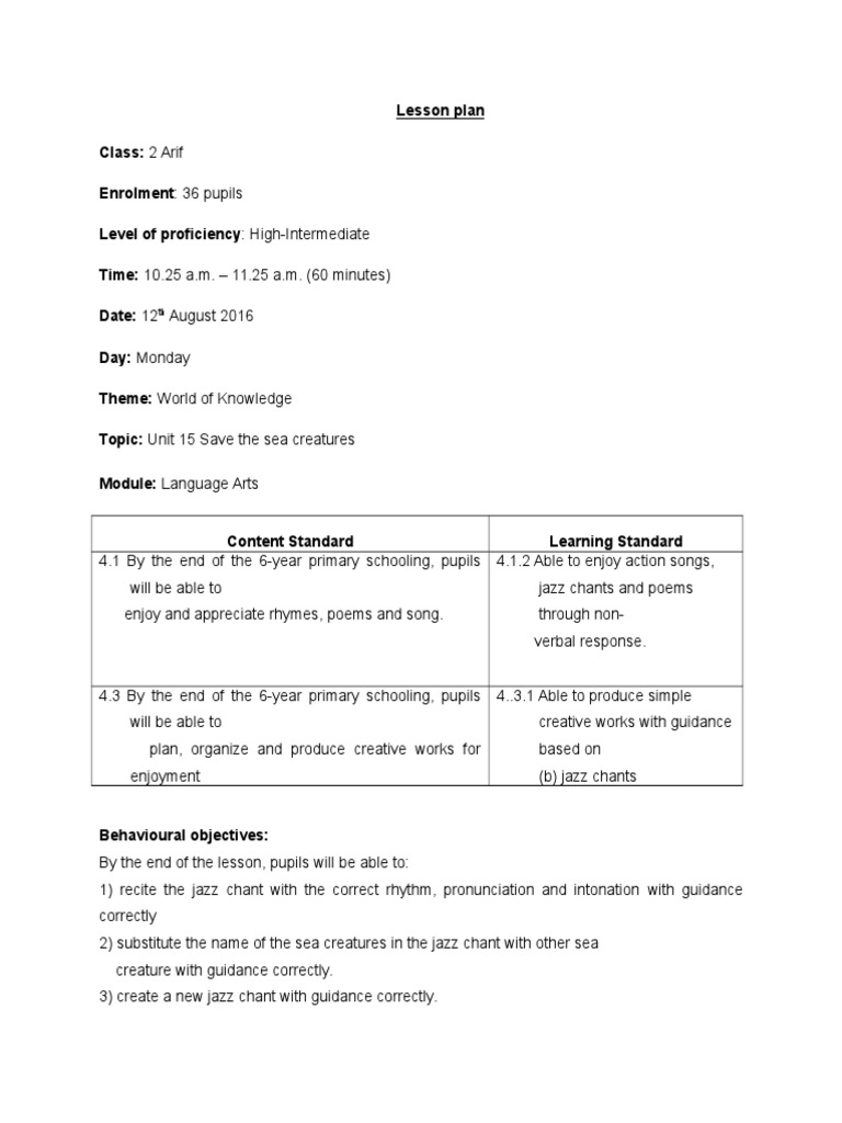 Unit 15 Reading | PDF | Lesson Plan | Education Theory