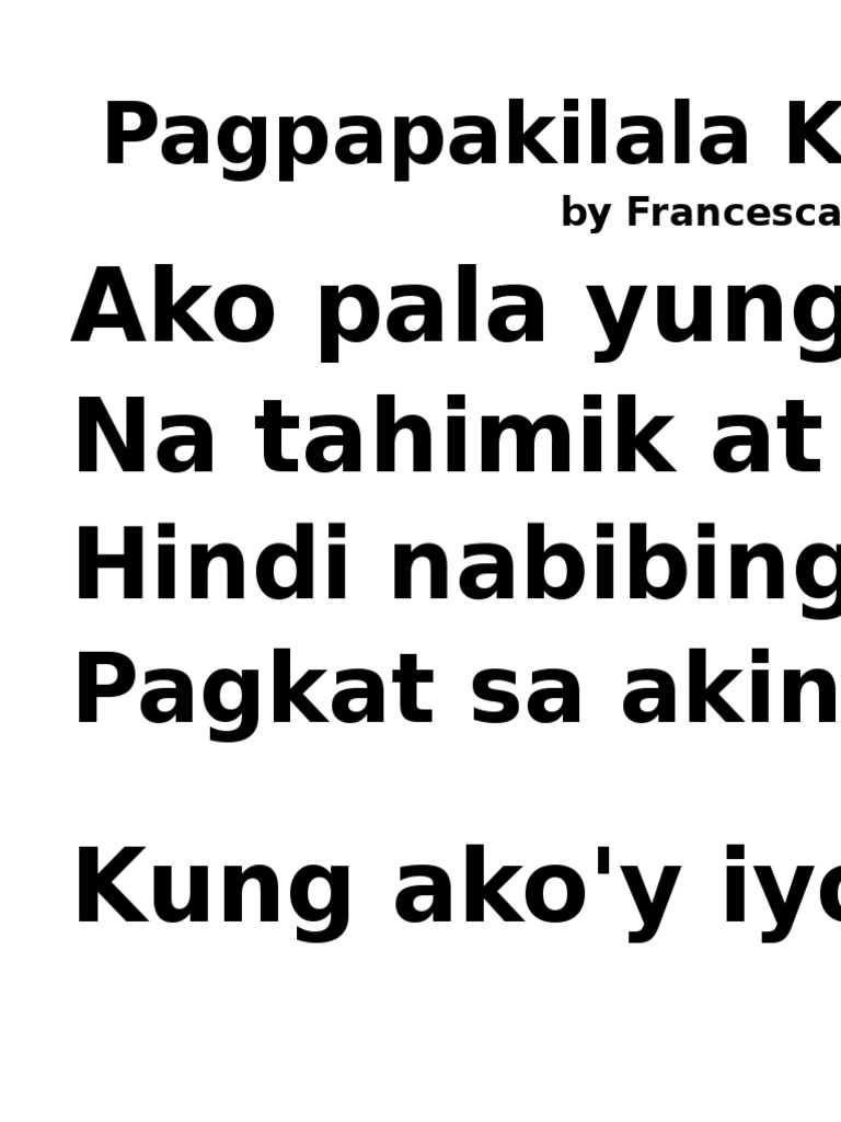 Pagpapakilala Sa Aking Sarili Tula