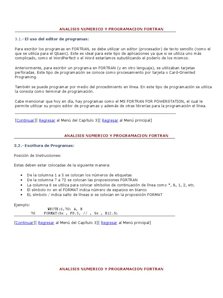 Programación en FORTRAN: Guía y Errores | PDF | Compilador | Programa de computadora