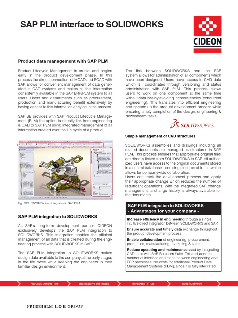 Cideon Sap PLM Integration To Solidworks 2014 En1 | PDF | Product ...