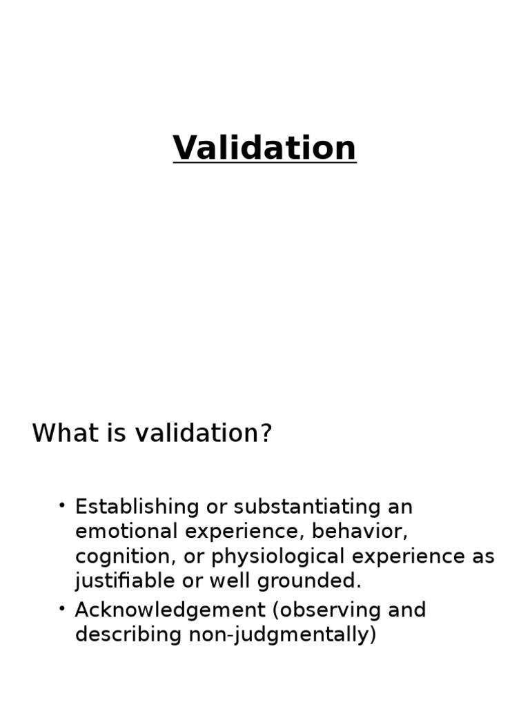 Understanding Emotional Validation | PDF | Emotions | Mental Processes