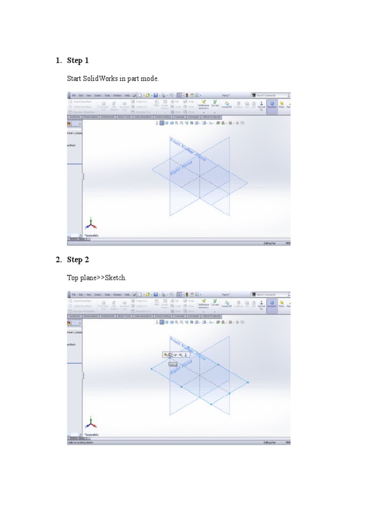 Bend Tutorial in Solidworks | PDF