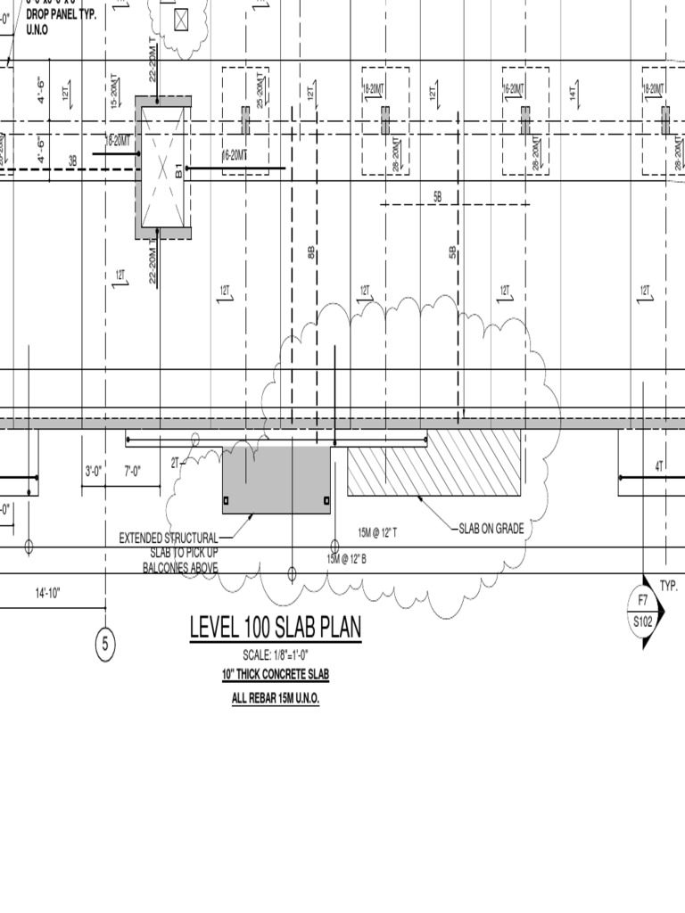 Flat Slab Reinforcement | PDF