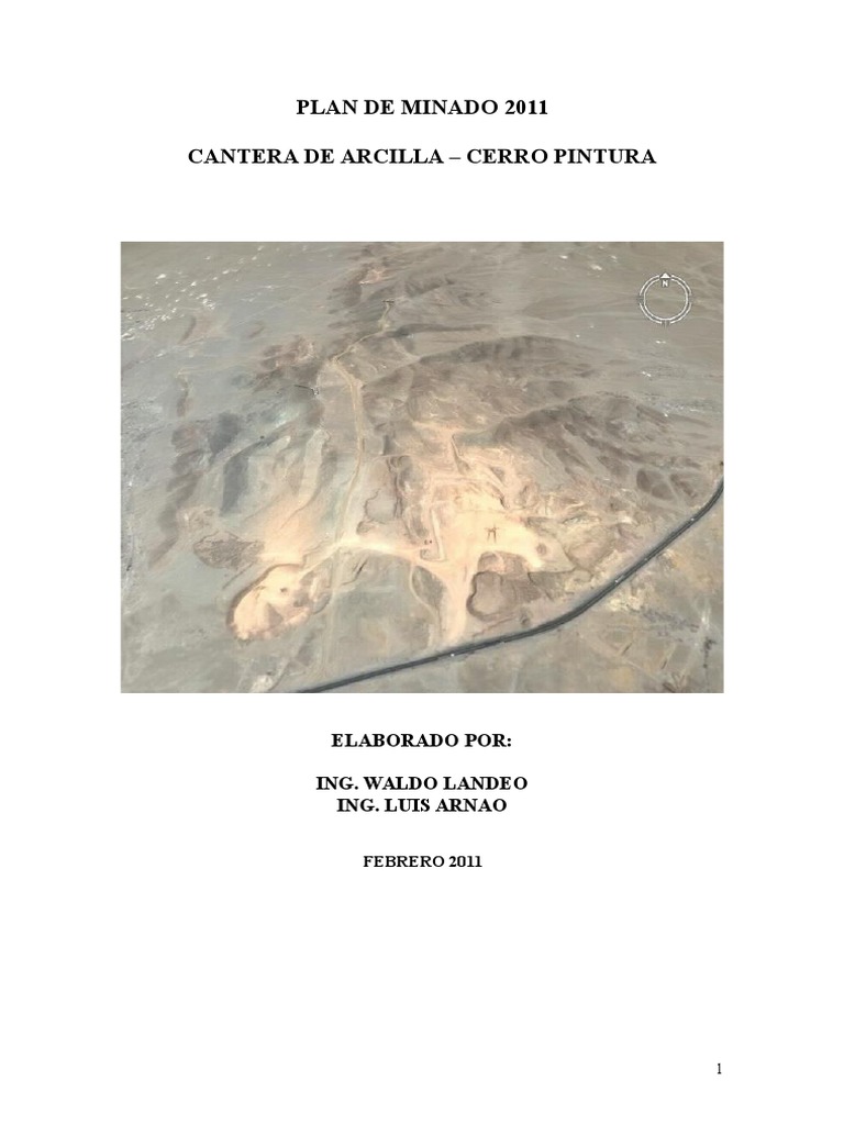 Ejemplo Plan Minado Cantera Norte | PDF | Roca (geología) | Arcilla