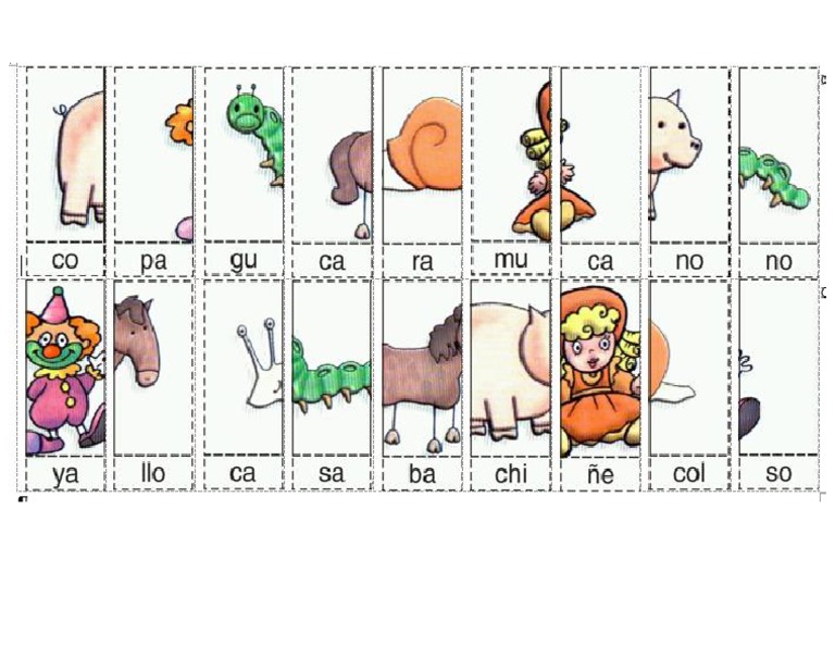 Rompecabezas Silabas | PDF