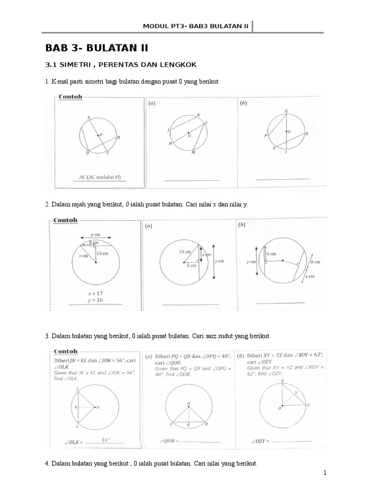 Bab 3 Bulatan | PDF