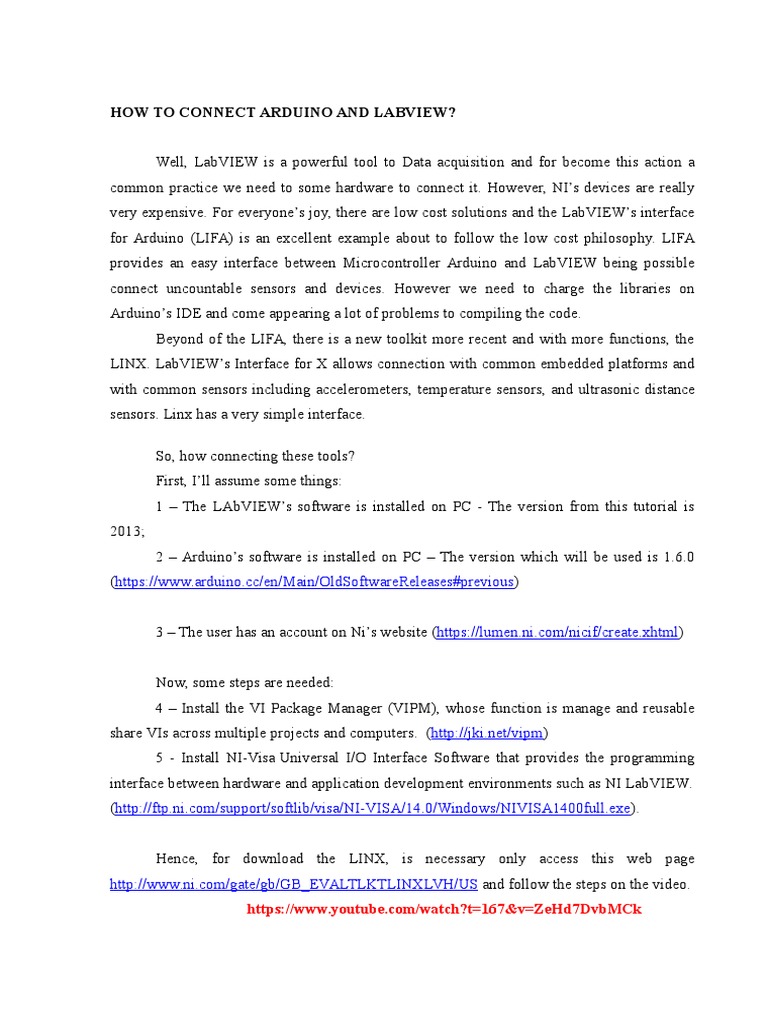 How To Connect Arduino and Labview? | Download Free PDF | Arduino ...