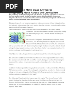 Math Newspaper Project | PDF | Newspapers | Mathematics