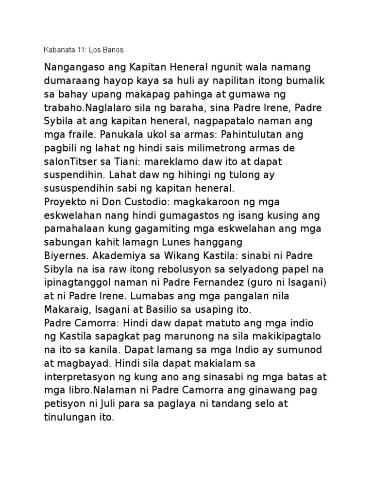 Kabanata 11 | PDF